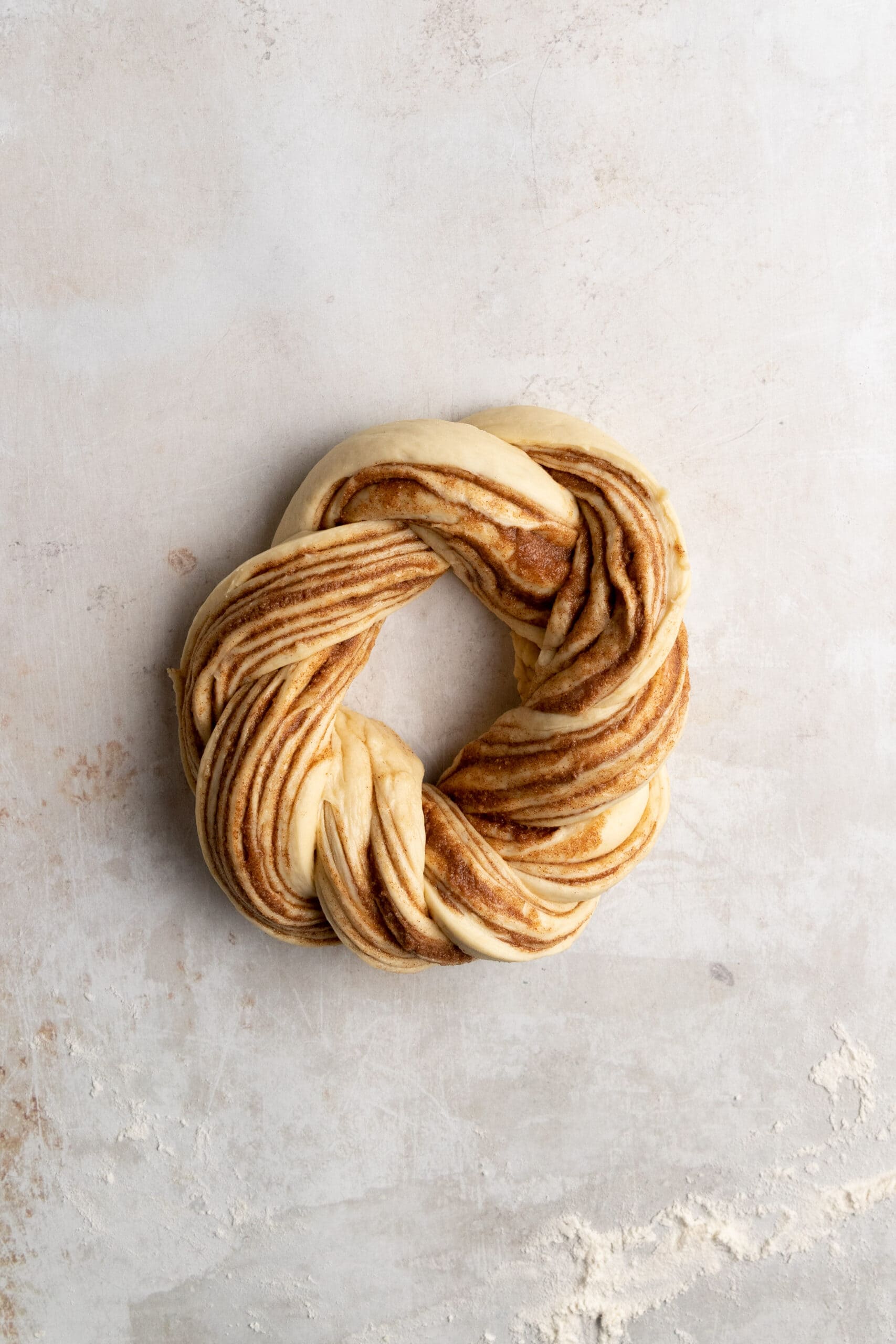 Cinnamon Roll Wreath (Zimt Hefekranz) • Red Currant Bakery
