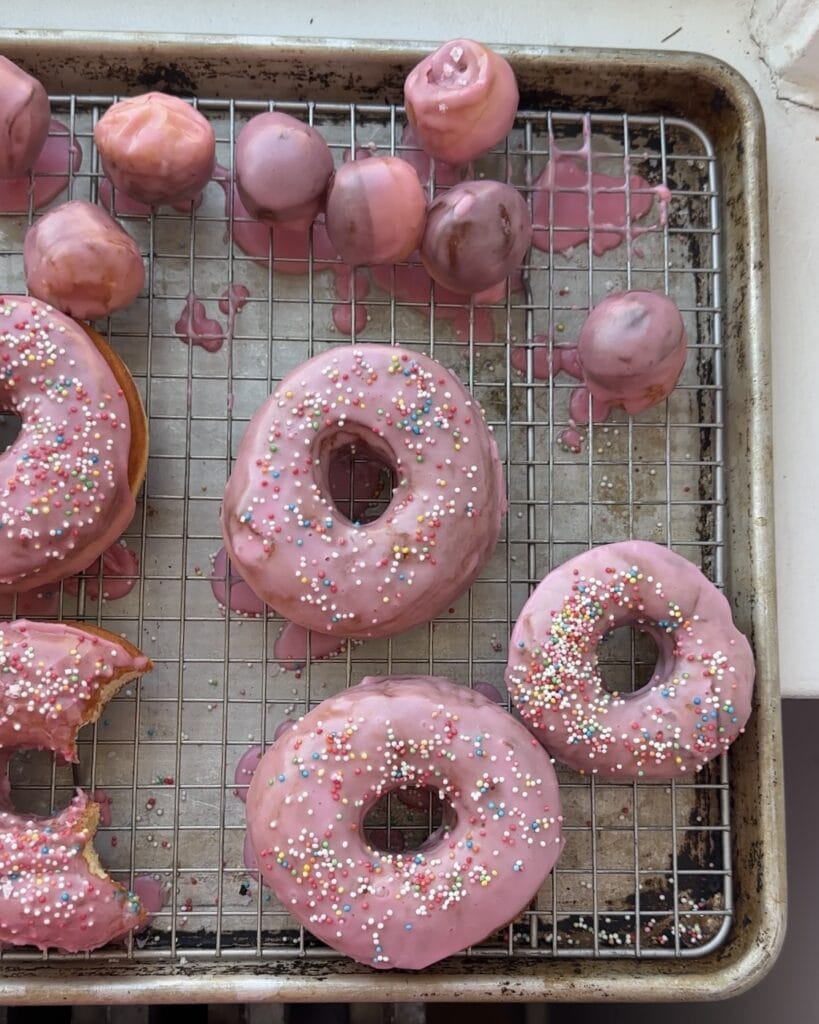 Pink Sprinkle Donuts • Red Currant Bakery