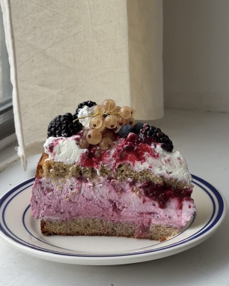 Blackberry Almond Cream Cake • Red Currant Bakery
