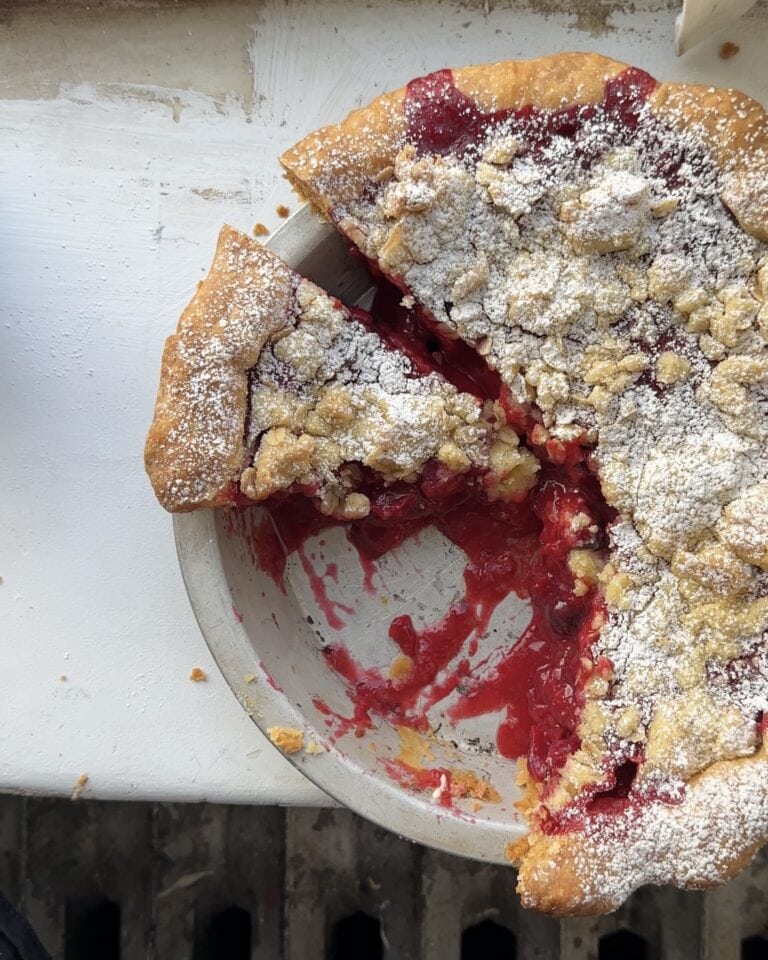 Cranberry Raspberry Crumble Pie • Red Currant Bakery