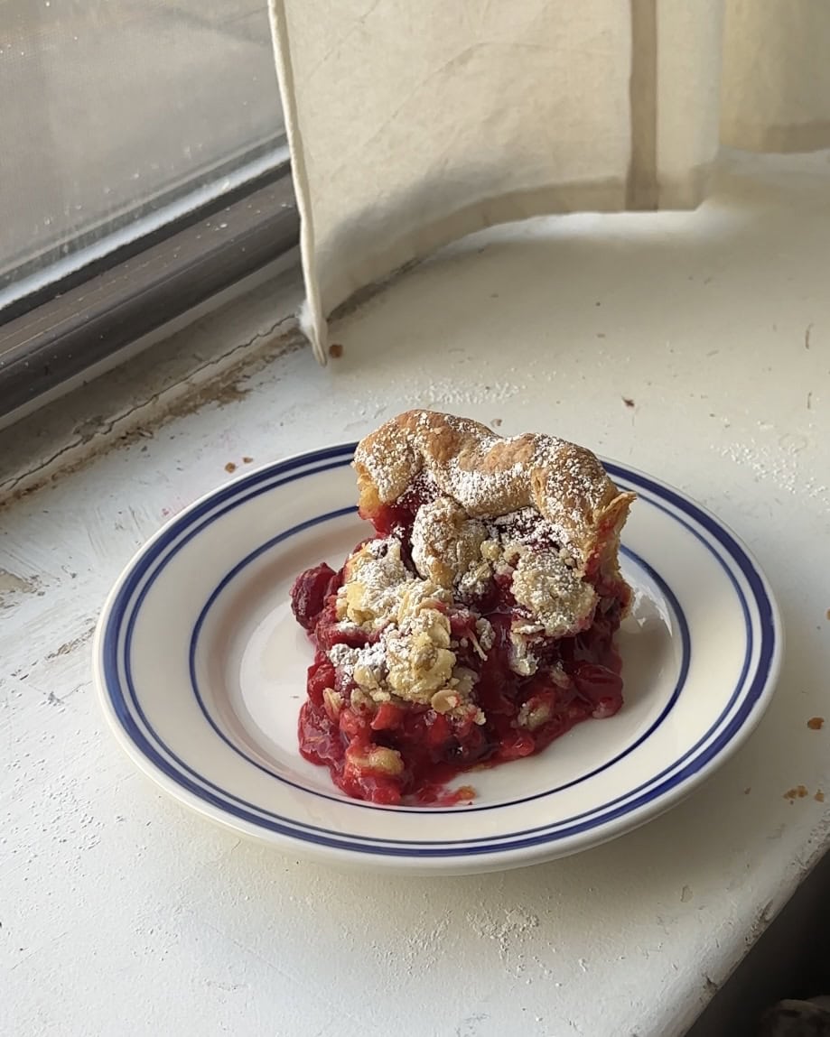 Cranberry Raspberry Crumble Pie • Red Currant Bakery