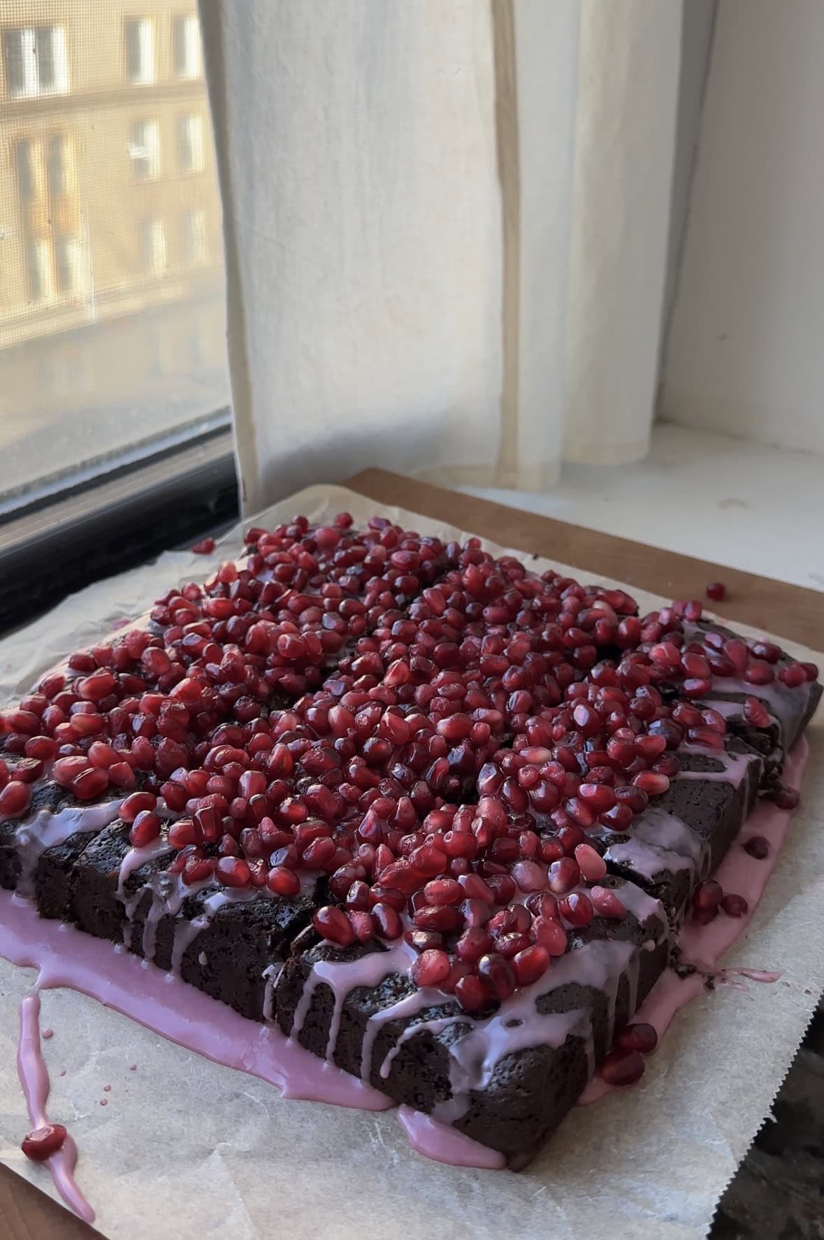 Pomegranate Brownies • Red Currant Bakery