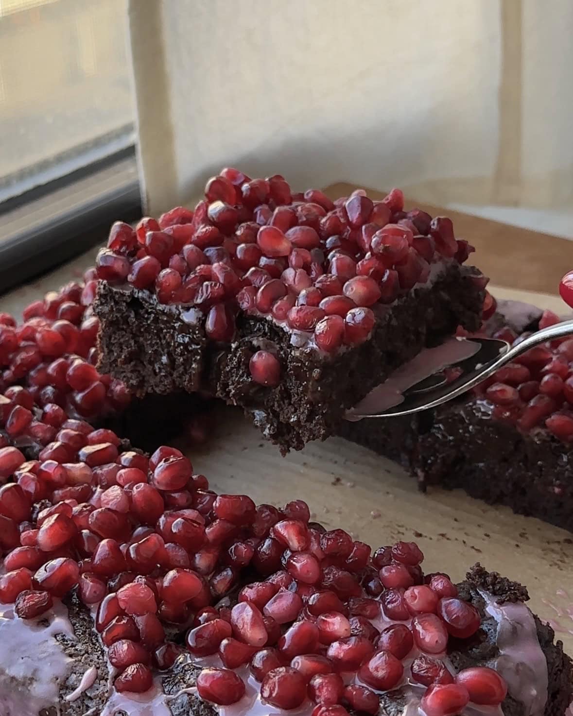 Pomegranate Brownies • Red Currant Bakery